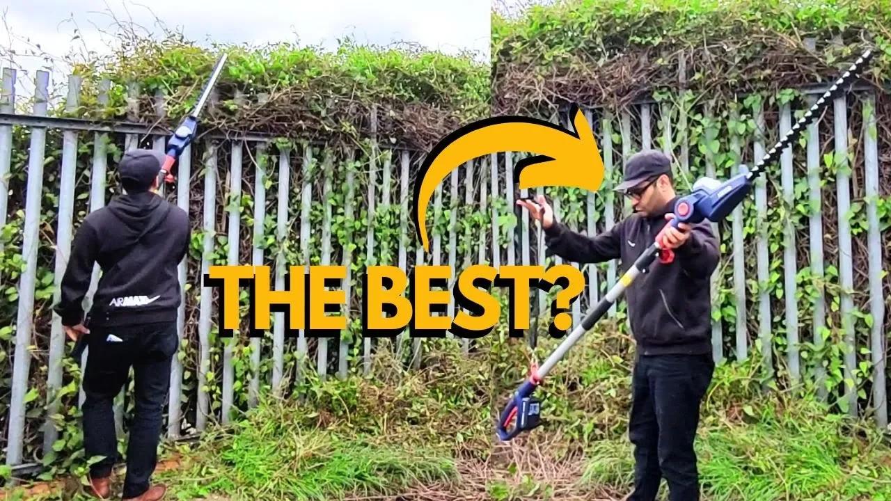 Long Pole Cordless Hedge Tree Trimmer Review from Argos Spear and Jackson