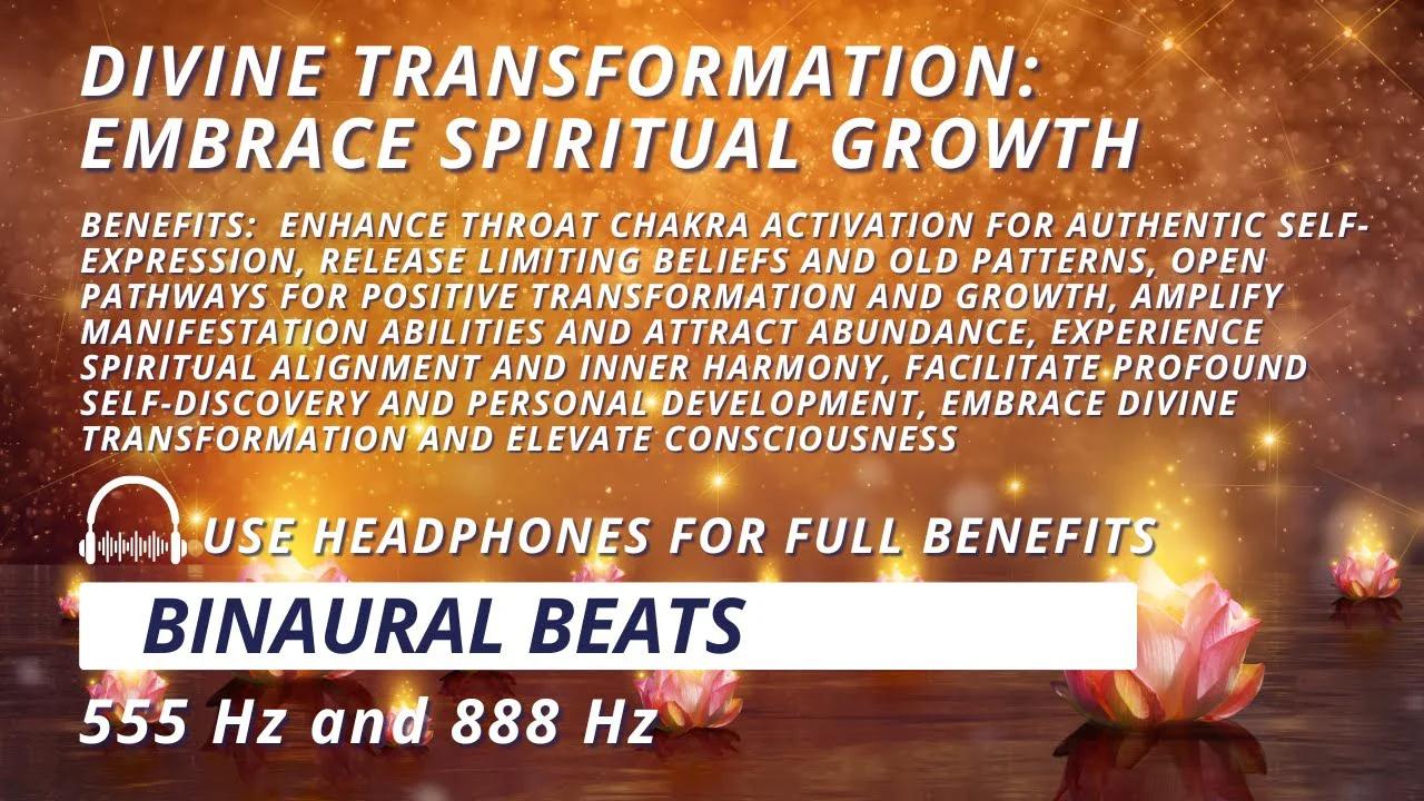 Divine Transformation: Embrace Spiritual Growth with 555 Hz + 888 Hz ...