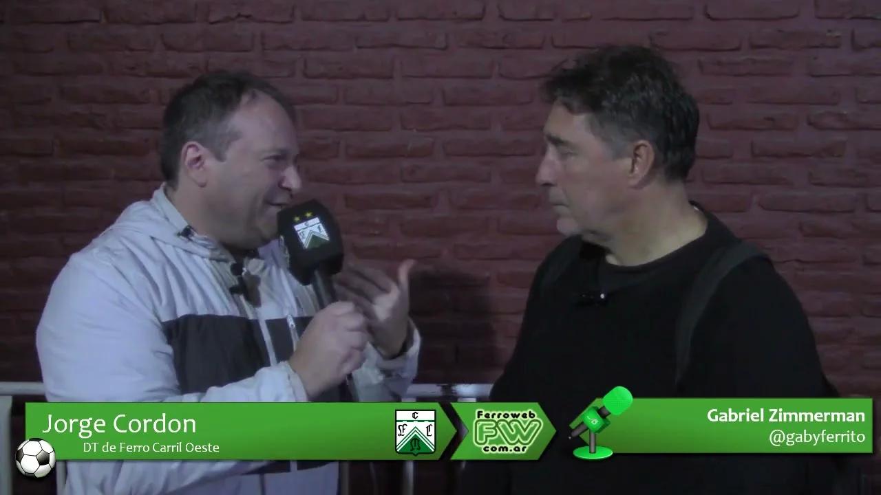 #FerroWeb - Entrevista al DT Jorge Cordon
