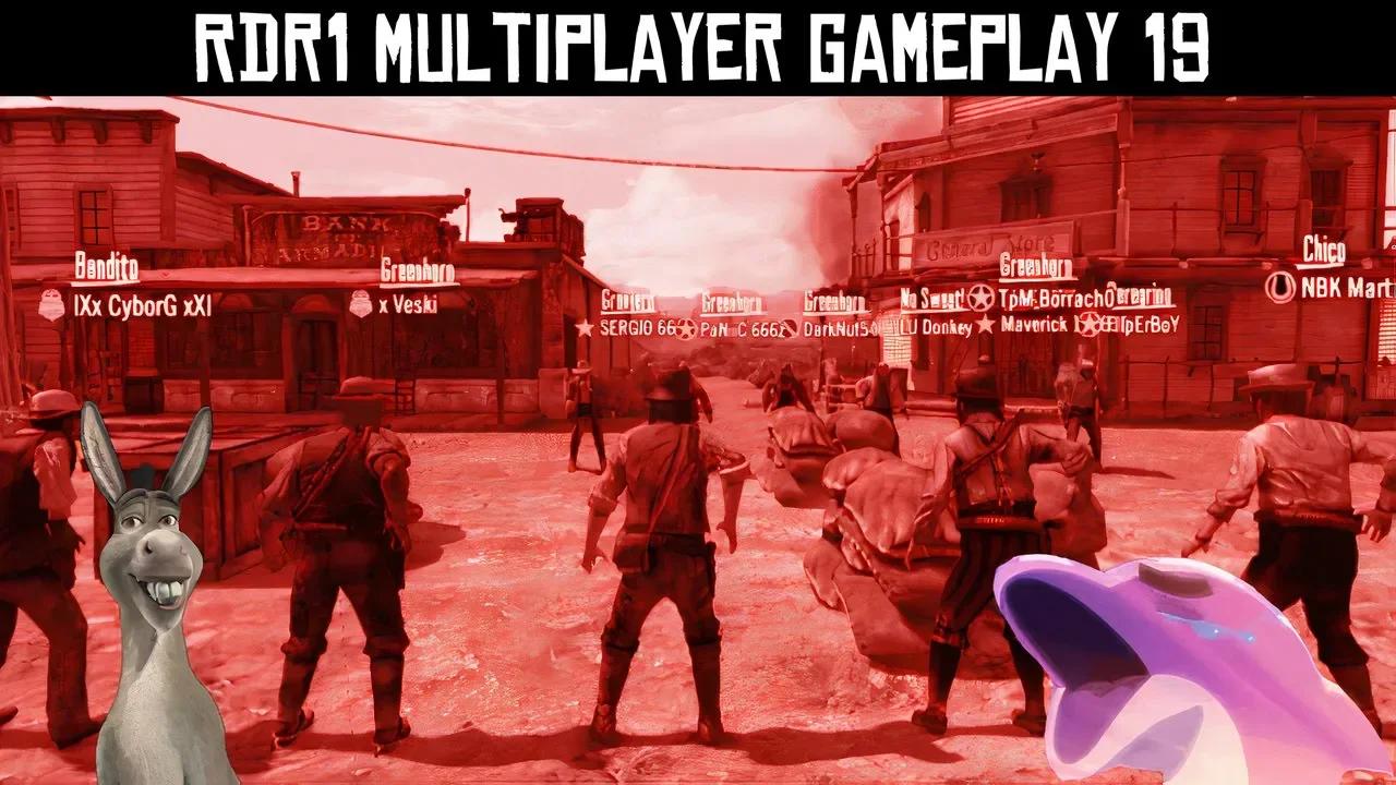 Red Dead Redemption RDR1 2023 Online Multiplayer Gameplay 19: Donkey ...