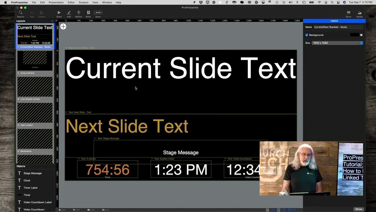 ProPresenter 7 Tutorial: How to use linked text