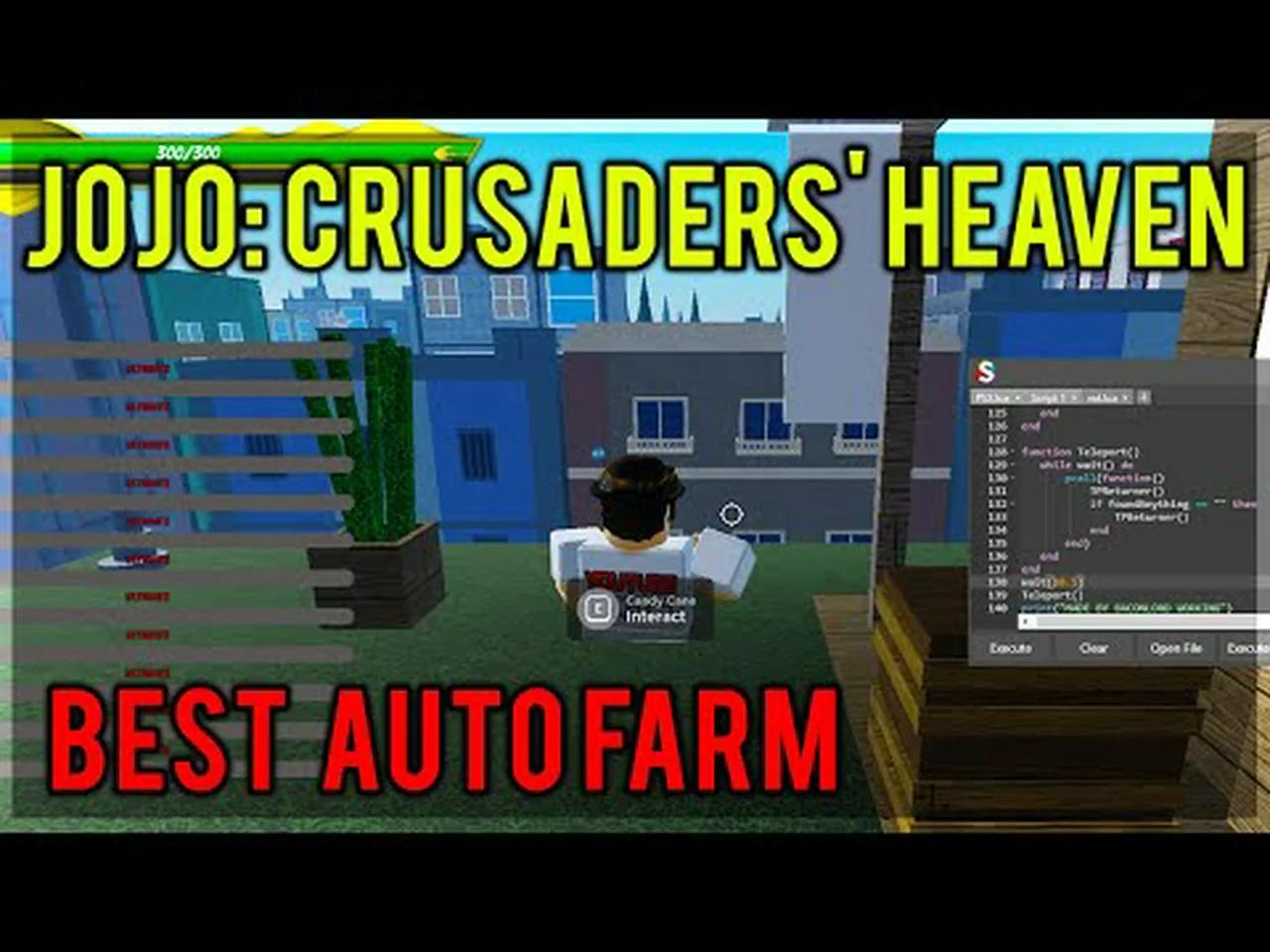 OP Jojo: Crusaders' Heaven HACK SCRIPT EXPLOIT 🌟 BEST AUTO FARM WITH ...