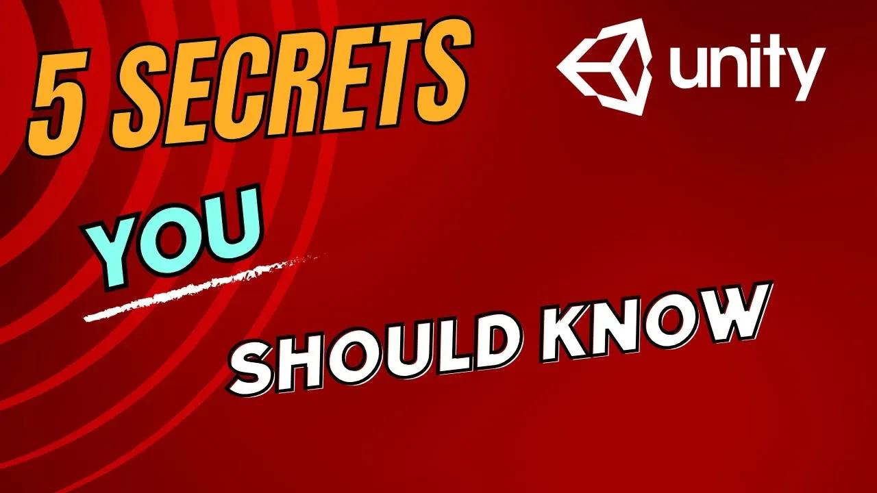 5 unity tips you you need to know