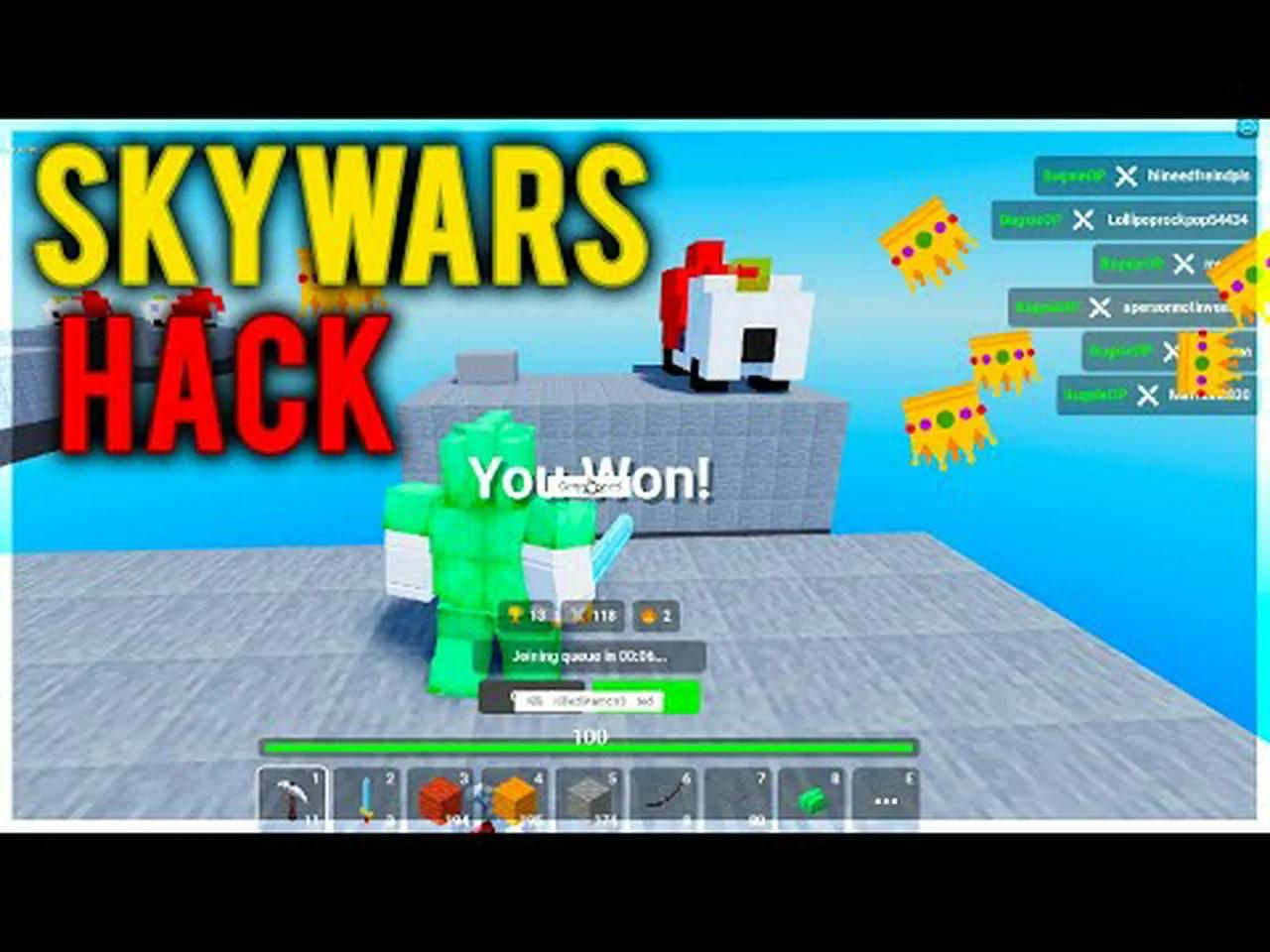 ROBLOX SKYWARS HACK SCRIPT 🔥 AUTO KILL ALL, INSTANTLY WIN THE GAME ...