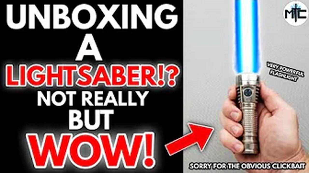 Unboxing a LIGHTSABER!? Not Really But WOW Is This Thing POWERFUL ...