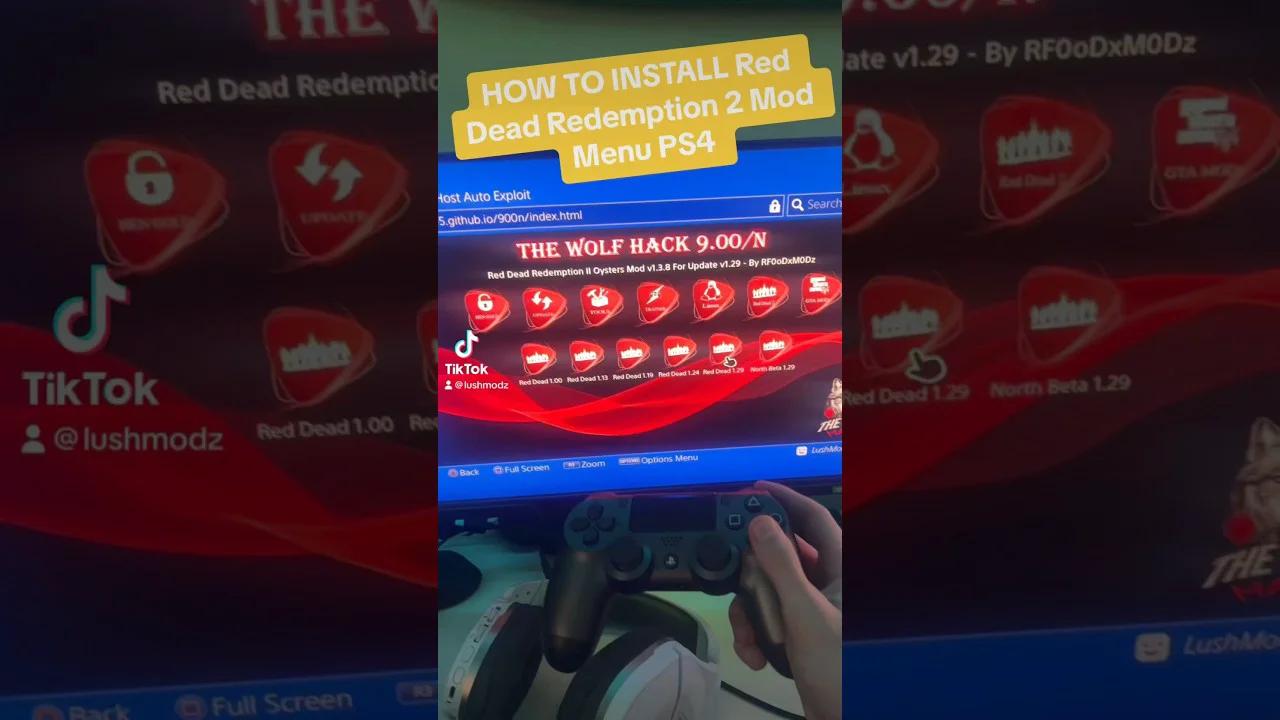 How To Install Red Dead Redemption 2 Mod Menu PS4 #reddeadredemption # ...
