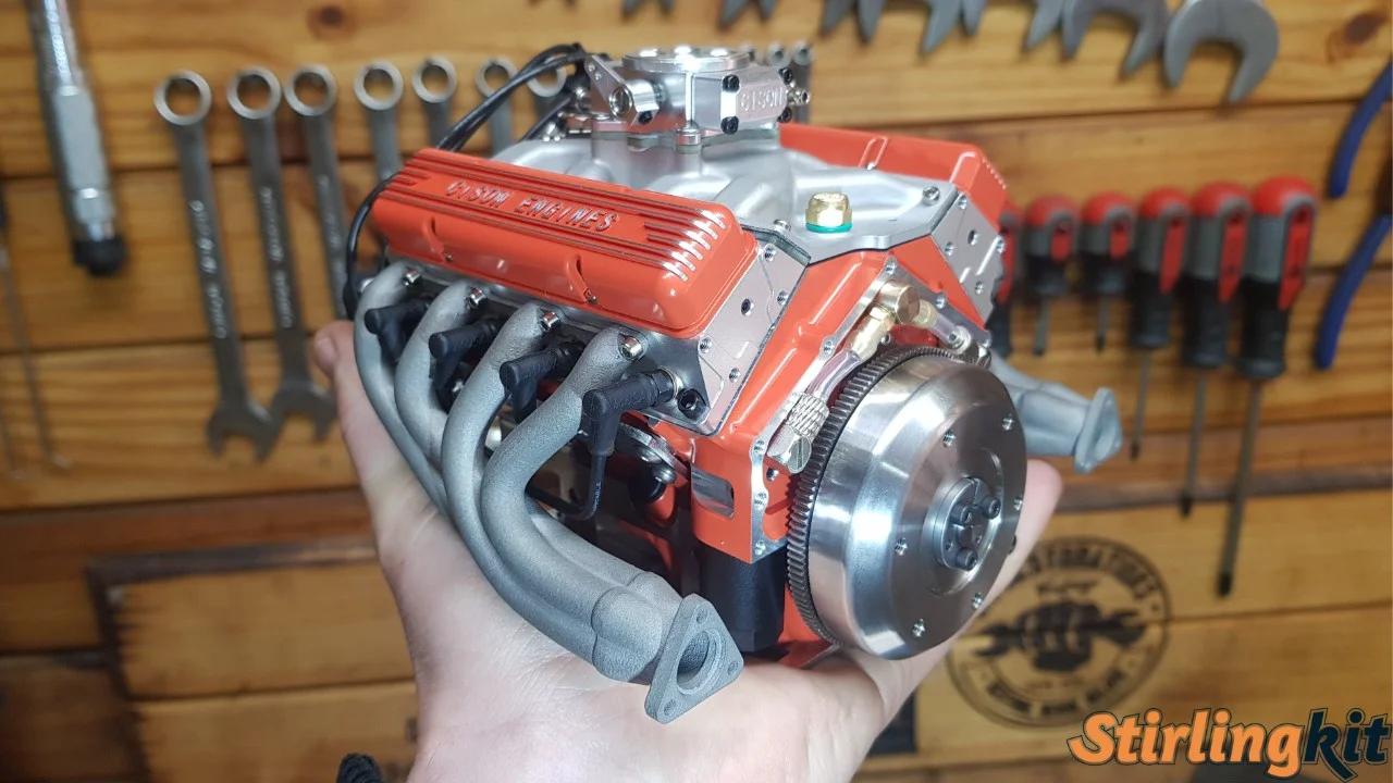 I assembled a miniature working V8 engine and damn it's awesome. # ...