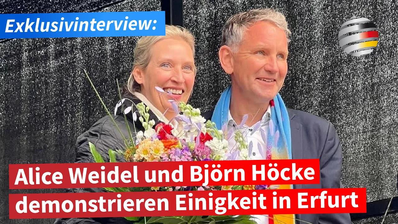 Exklusivinterview: Alice Weidel und Björn Höcke demonstrieren Einigkeit ...