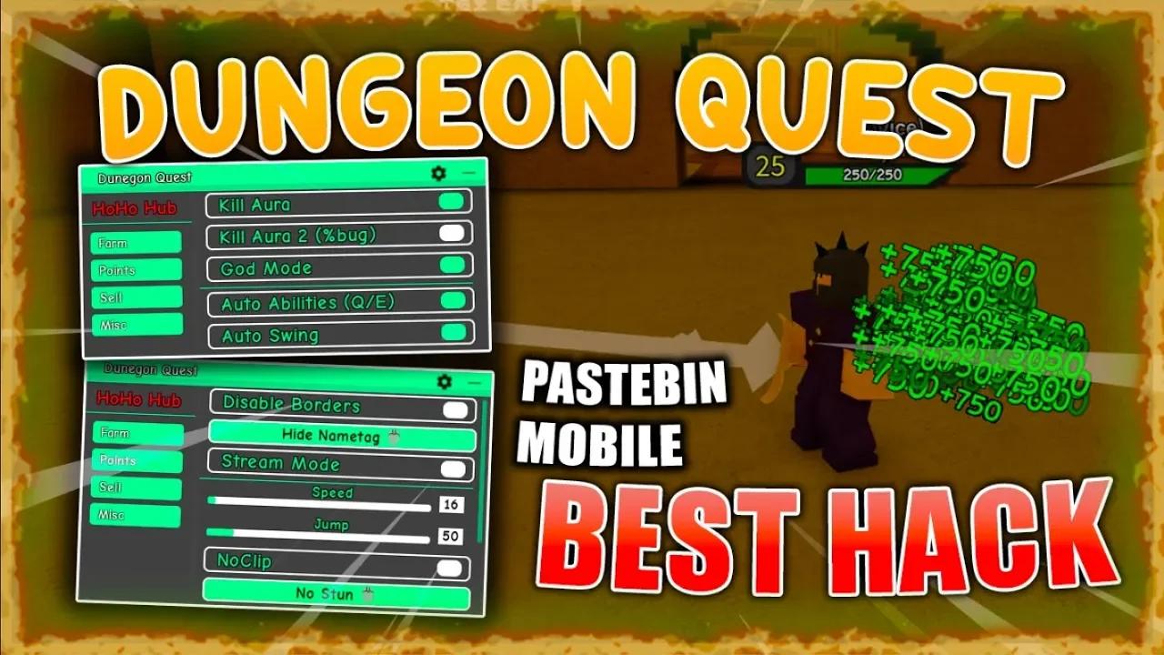 Dungeon Quest Script Hack | Instant Complete ALL Dungeons Auto Farm Hack GUI | (*PASTEBIN*)