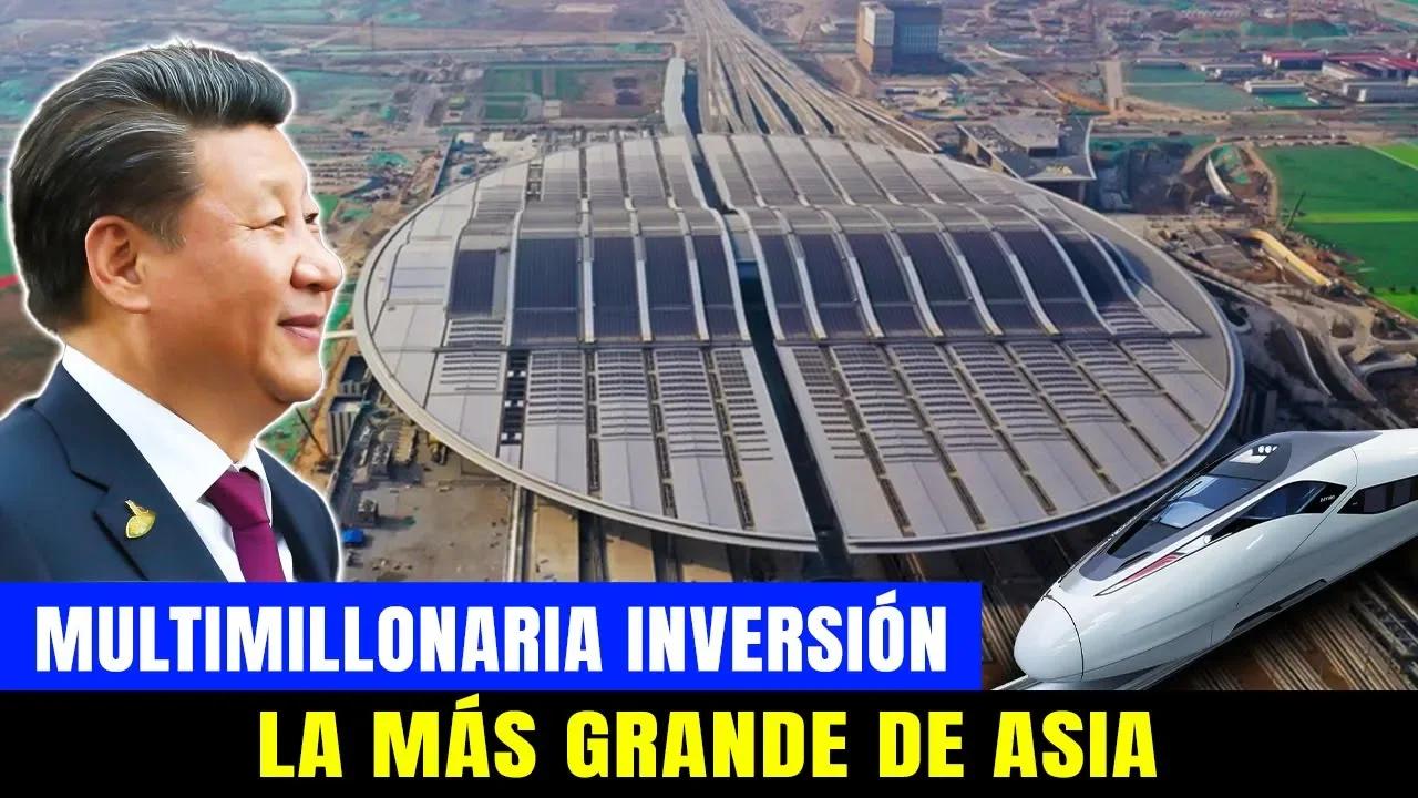 ¡Impresionante! CHINA CONSTRUYE LA ESTACIÓN DE TREN MÁS GRANDE DE ASIA ...