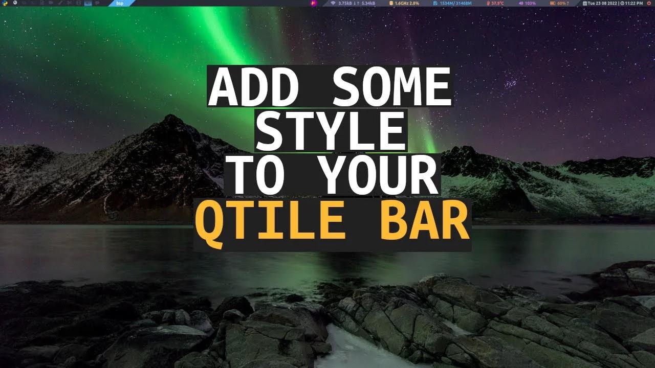 Costumize your bar in Qtile