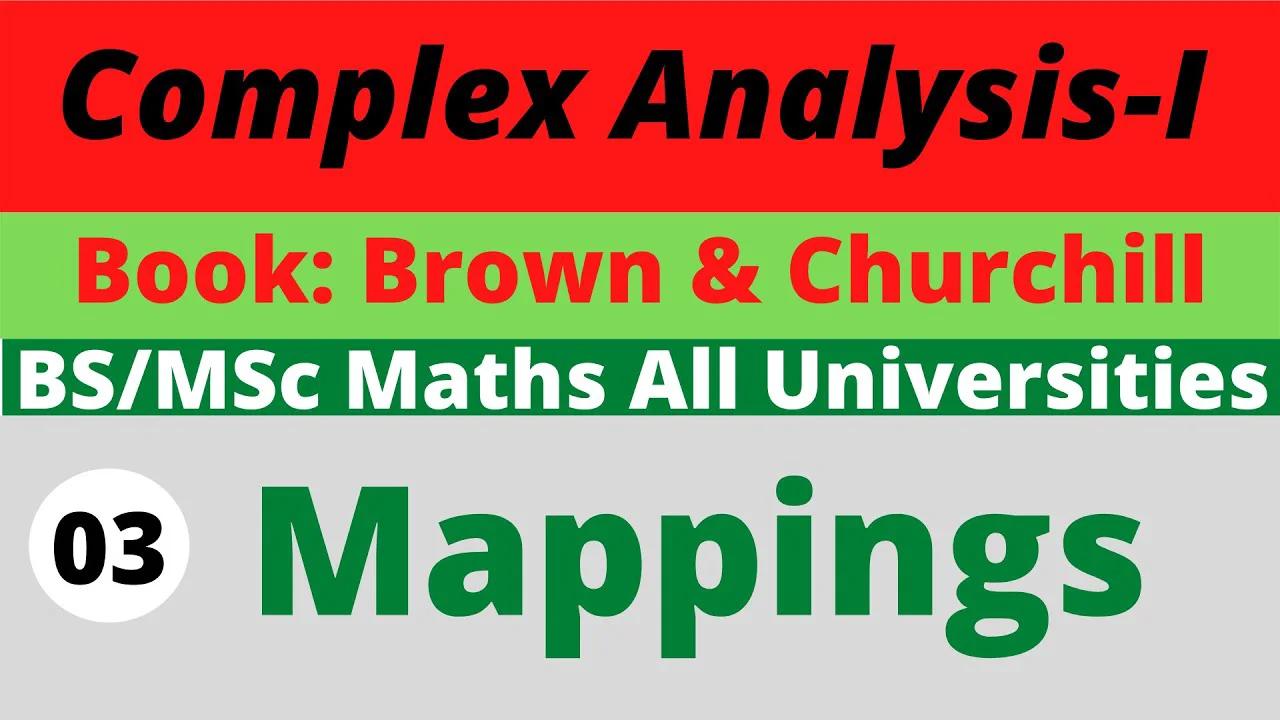 3. Complex Analysis Brown and Churchill