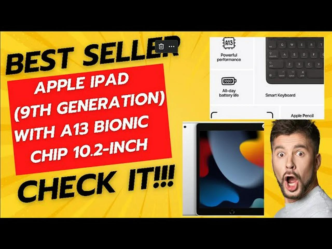 Apple iPad (9th Generation): with A13 Bionic chip, 10.2-inch Retina ...