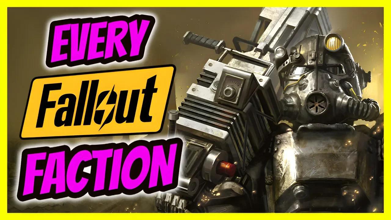 Every FACTION In The FALLOUT Series Explained! Philosophy Of Fallout