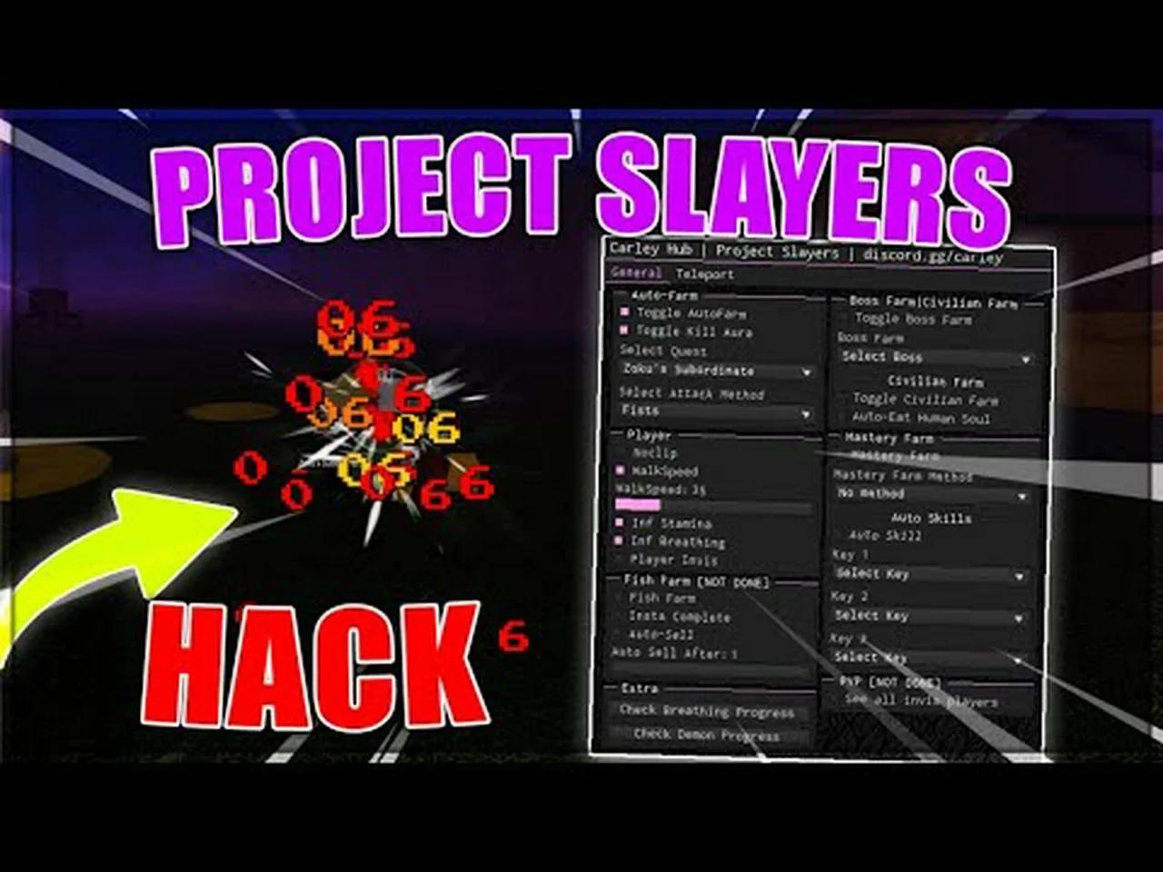 Update 1 Roblox Project Slayers Hackscript Gui Infinite Spins Any Clan Auto Farm Pastebin