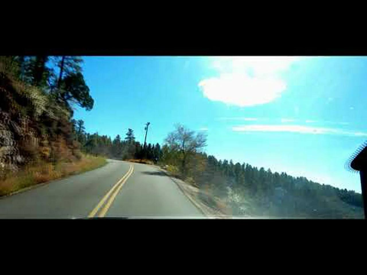 4K Arizona Mountain Road - Car Driving Relax Video - Prescott
