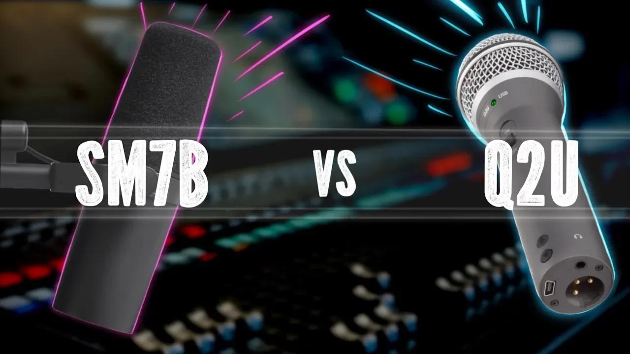 SHURE SM7B vs SAMSON Q2U For Zoom | Working from Home