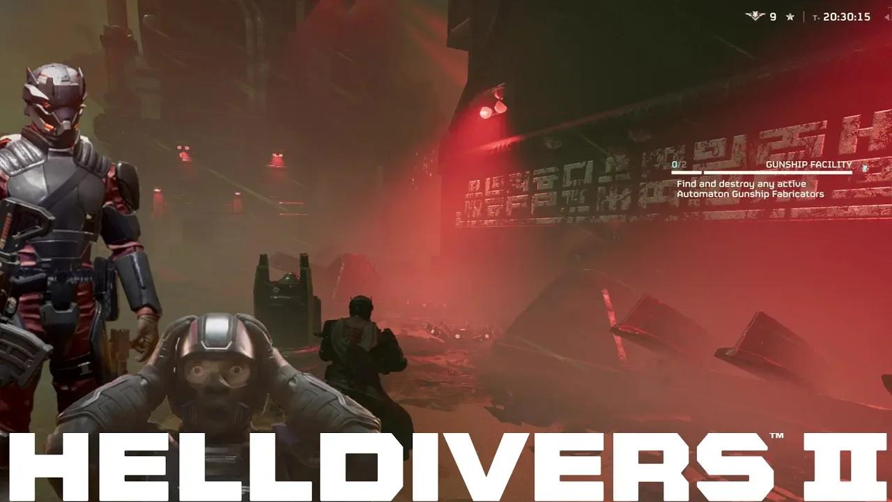 Helldivers 2 Solo Helldive but as soon as the flying Bot Ships come it is over