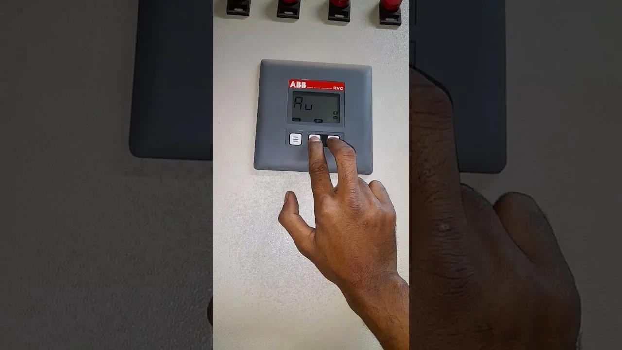 ABB RVB Power factor Controller Setting | ABB POWR FACTOR CONTROLLER ...