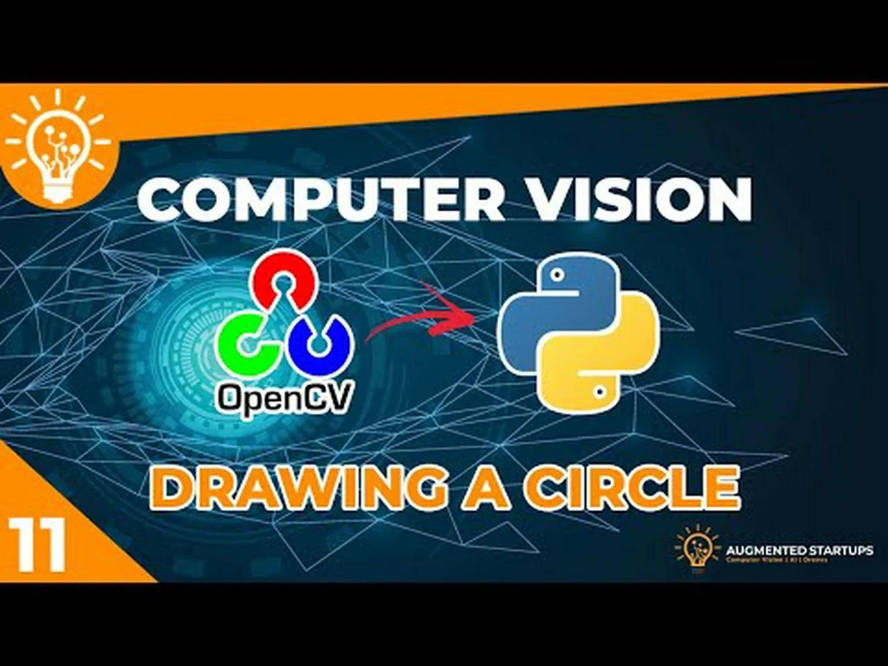 OpenCV Python Tutorial #11 | Drawing a Circle