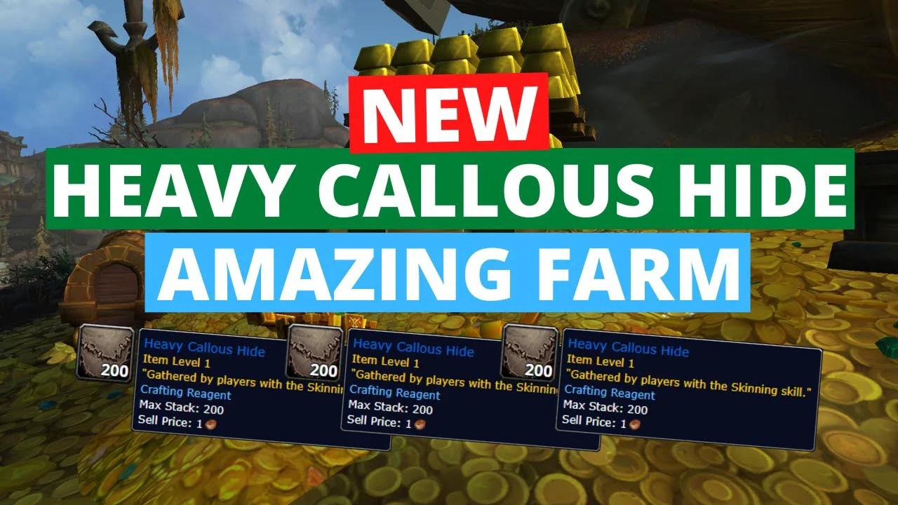 New Sick Skinning Farm in Shadowlands | Heavy Callous Hide Farm ...