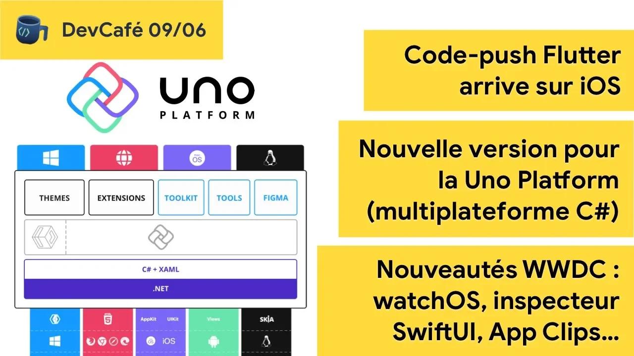 Shorebird compatible iOS (codepush Flutter) 🦤 Nouveautés AppClips, Privacy et watchOS 🍎DevCafé 09/06