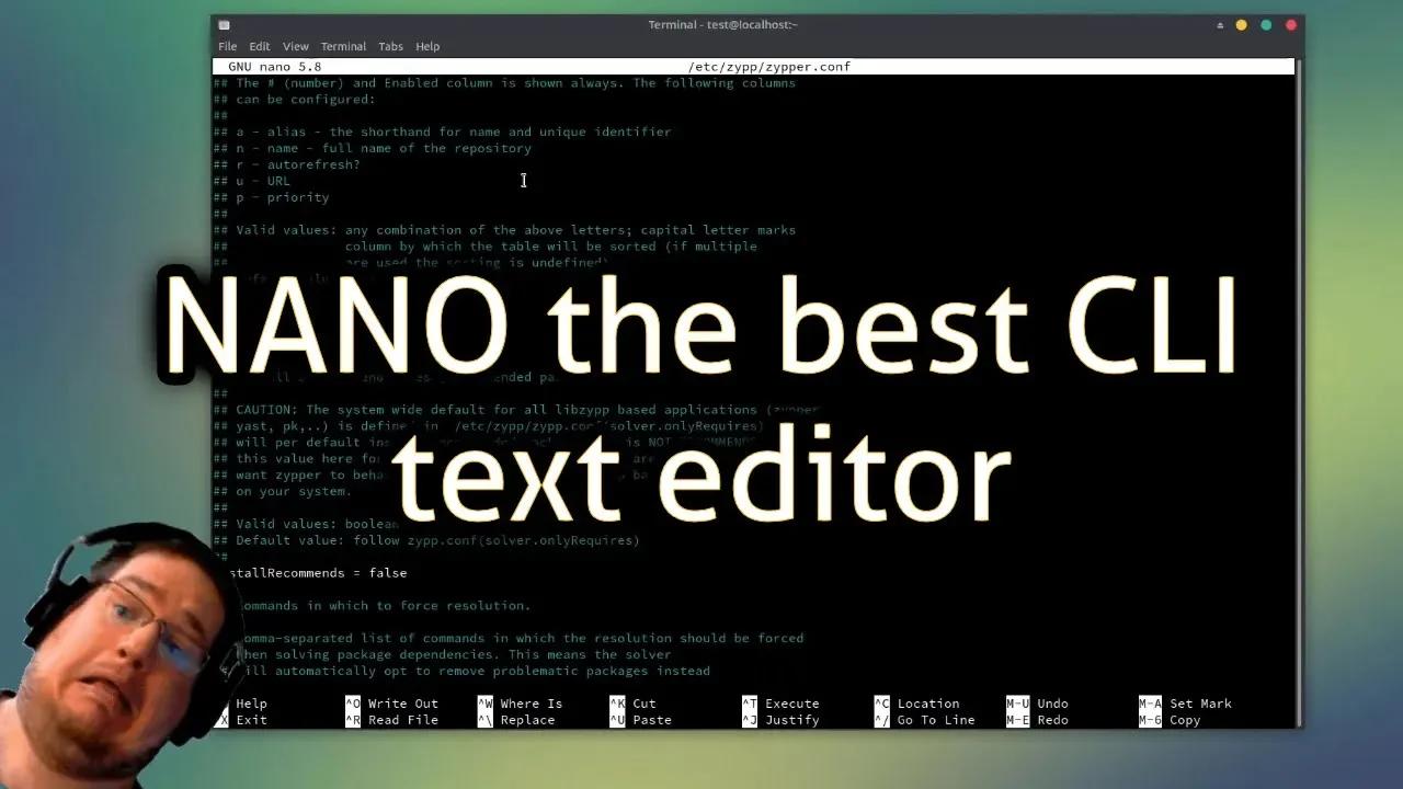 NANO the best CLI text editor