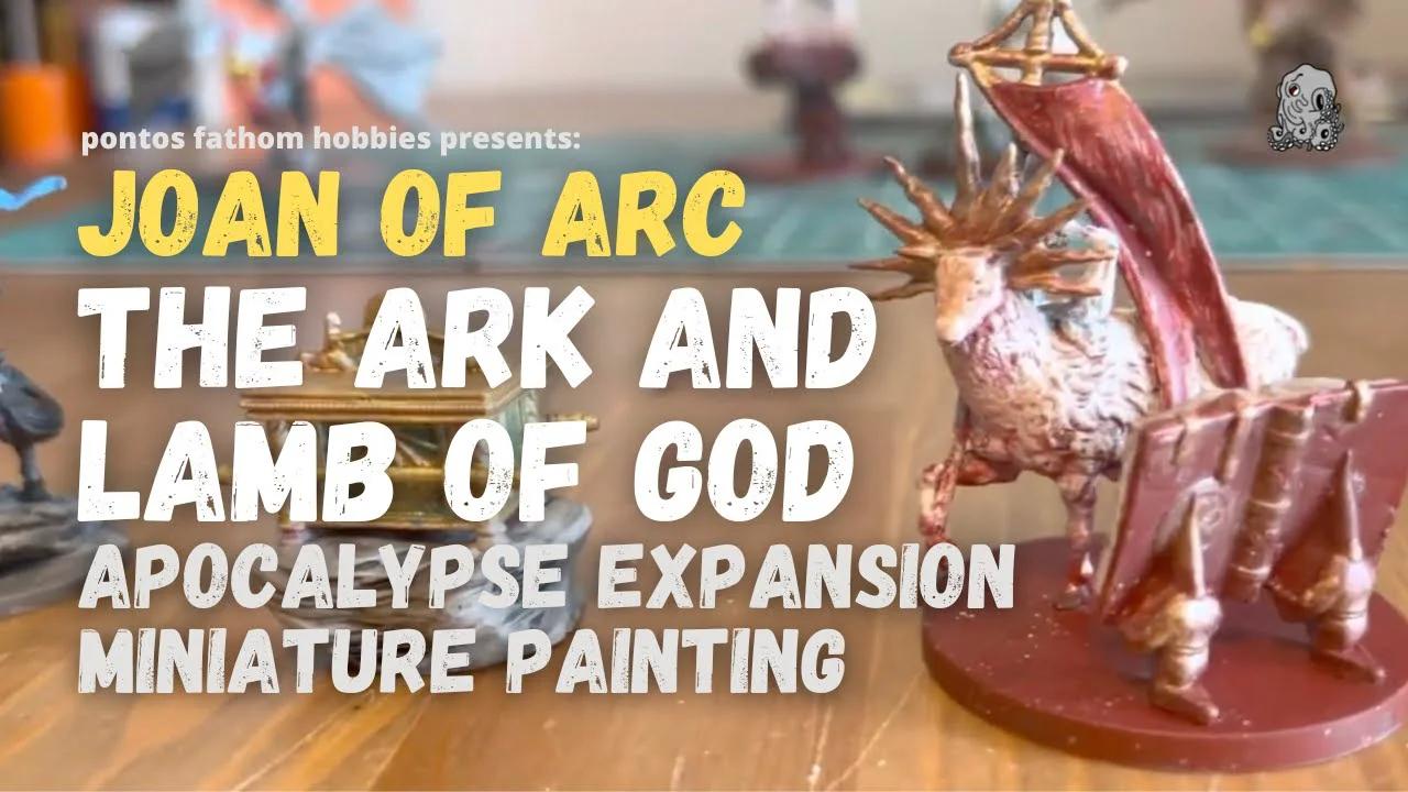 Joan of Arc - Lamb of God and Ark of the Covenant miniature painting ...