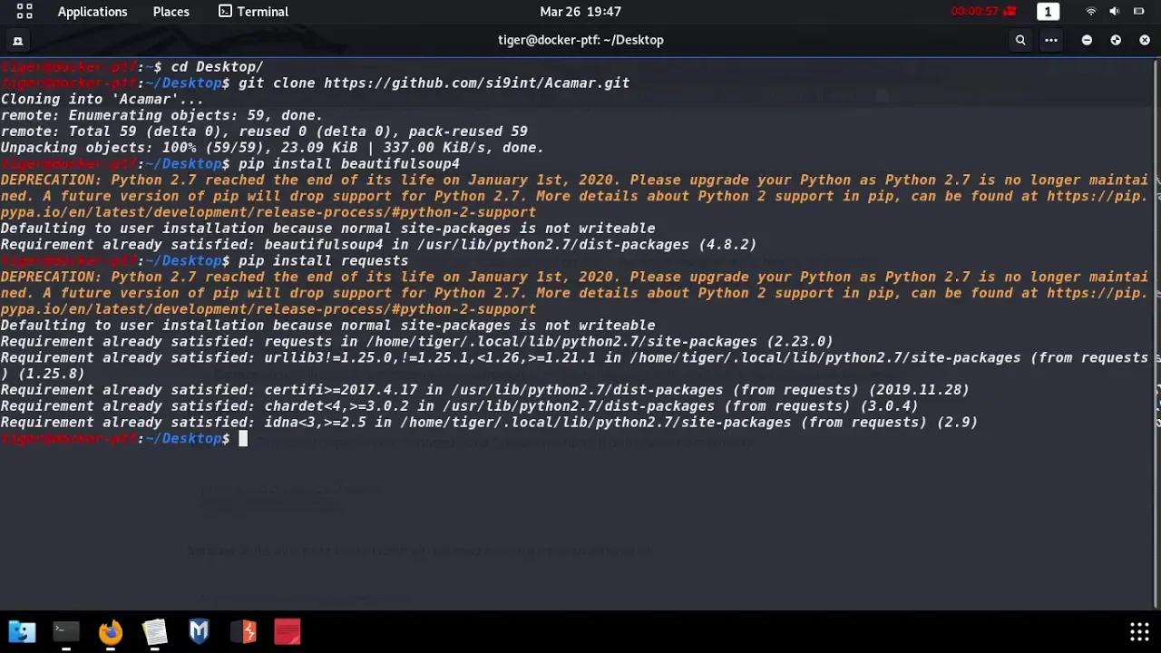 Acamar Kali Linux Tool-Python3 based single-file subdomain enumerator