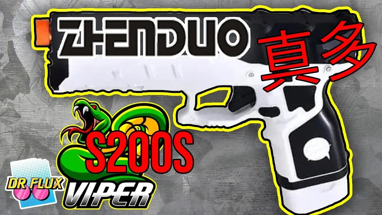 The S200S Viper A Spring Powered Pistol Blaster that shoot Half-sized ...