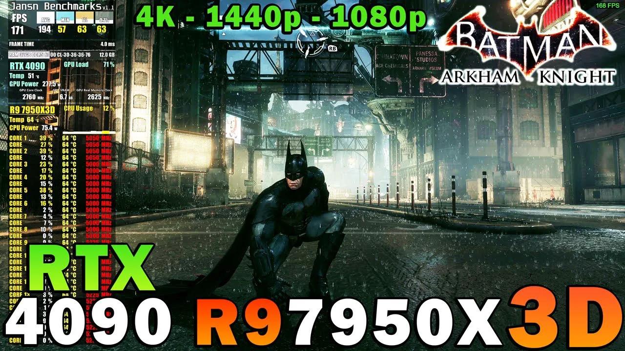 Batman: Arkham Knight | Maximum Settings | RTX 4090 | Ryzen 9 7950X3D ...