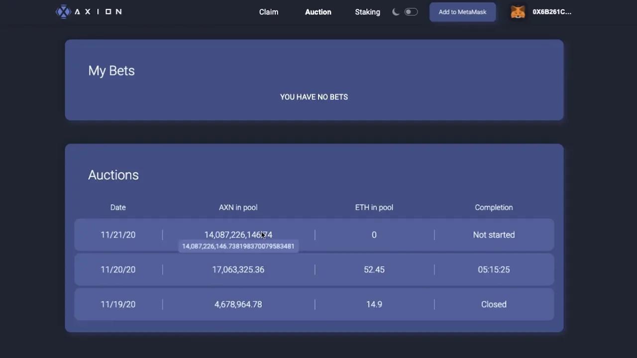 MEGA AXION AUCTION 14.1 BILLION AXION Starts in 5 Hours! 80% Market Buy ...