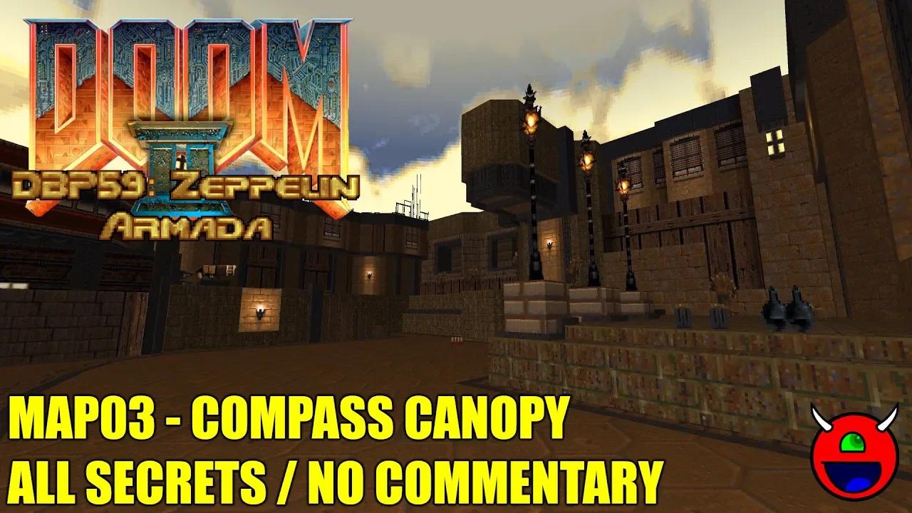 Doom 2: DBP59: Zeppelin Armada - MAP03 Compass Canopy - All Secrets No ...