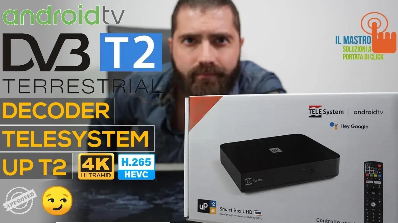 Telesystem Up T2 4k H265 Main 10 decoder smart TV DVB T2 Android TV ...