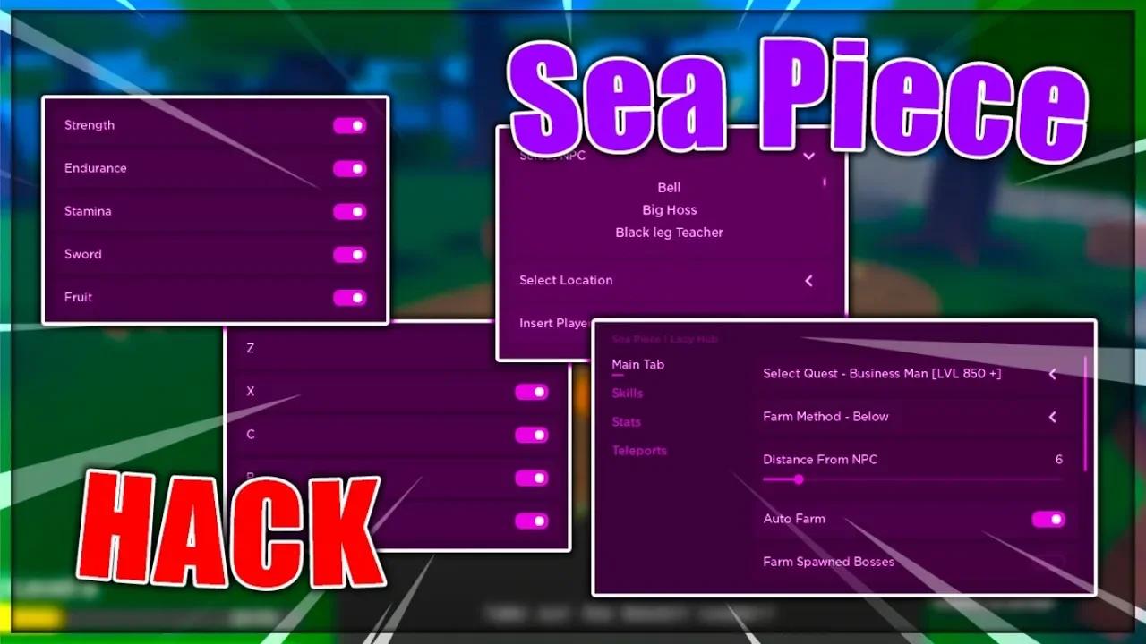 Roblox Sea Piece Script Hack GUI: Auto Farm | Bring Fruits, Boss Fight ...