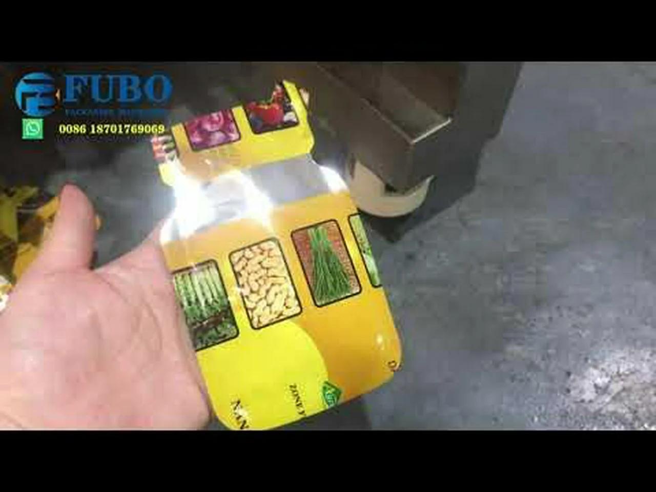 Bottle shape sachet form fill seal machine | shaped pouch filling machinery