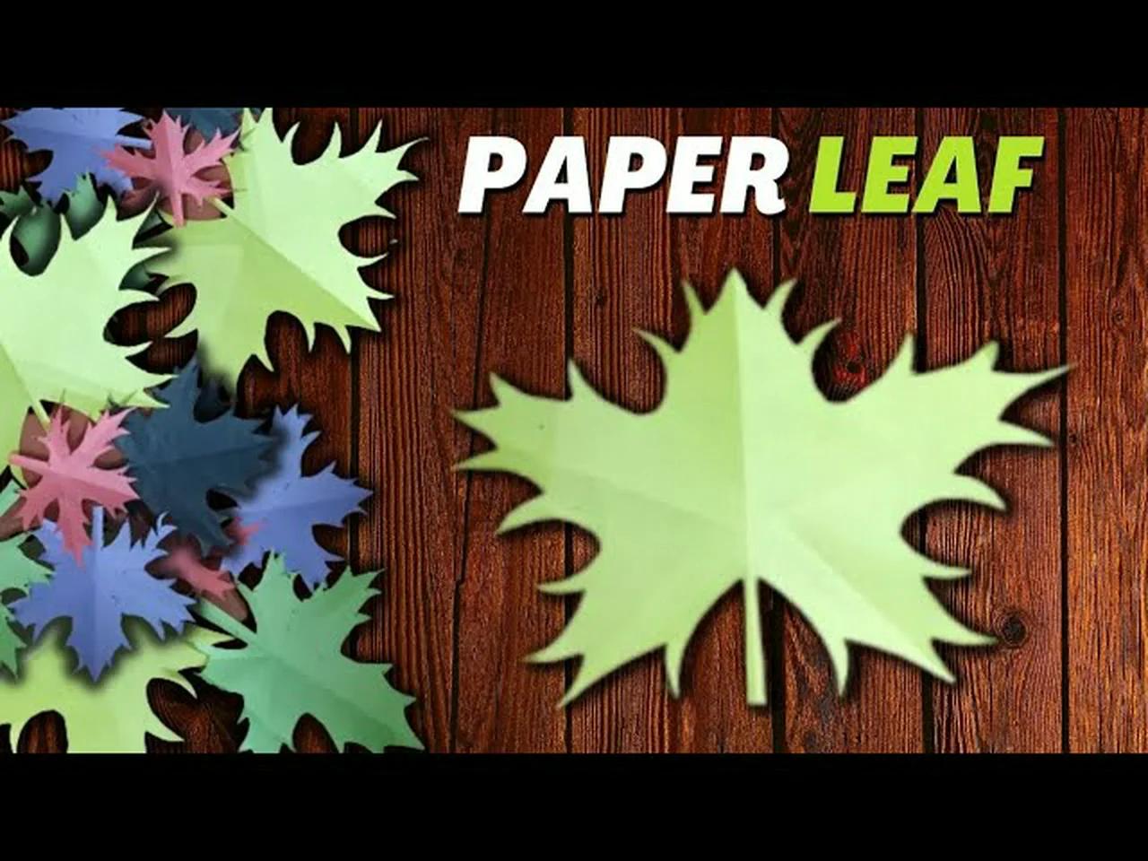 DIY Autumn Leaves | How to Make Maple Leaves with Paper | Maple Leaf ...