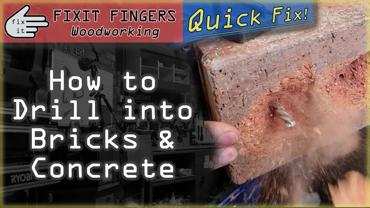 How to Drill into Bricks & Concrete with a Hammer or Rotary SDS Drill