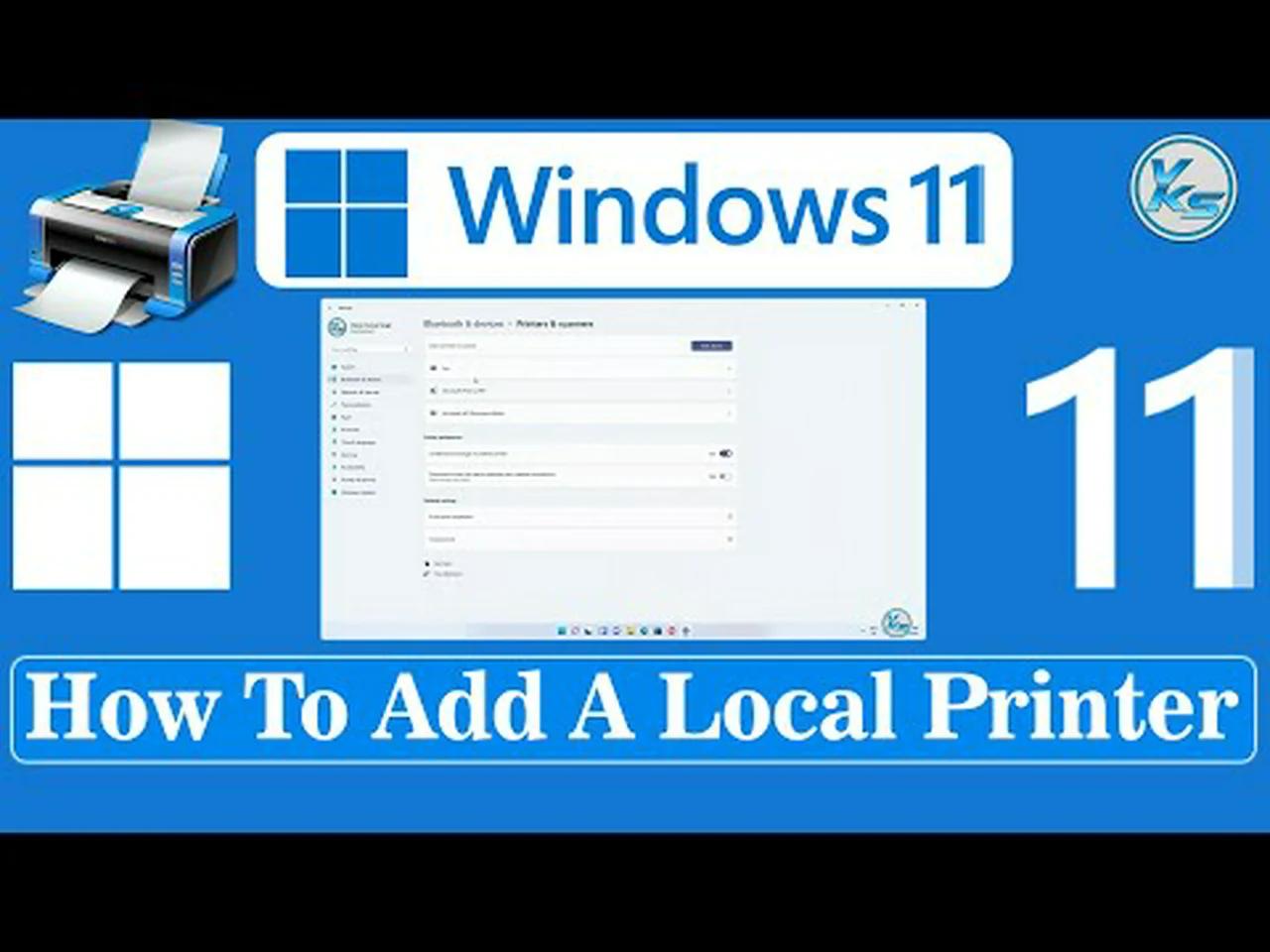 How To Add A Local Printer in Windows 11 Laptop