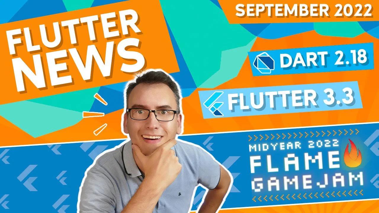 Flutter 3.3 - Dart 2.18 - Flutter Vikings 2022 - zapp.run and Flame Game Jam