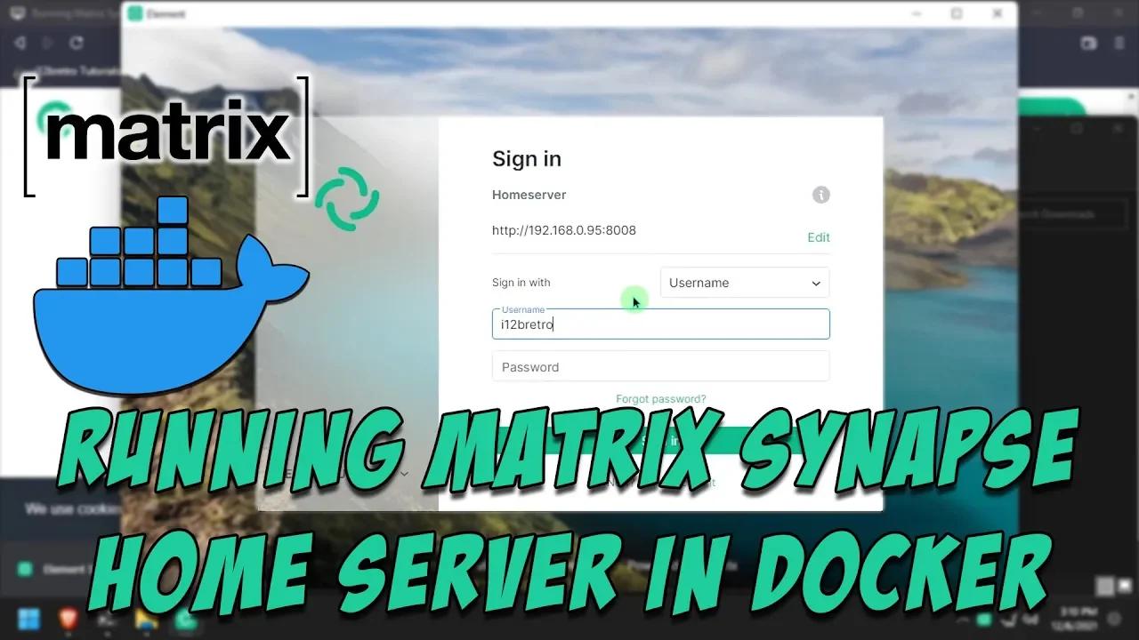 Running Matrix Synapse Home Server in Docker on Ubuntu Server