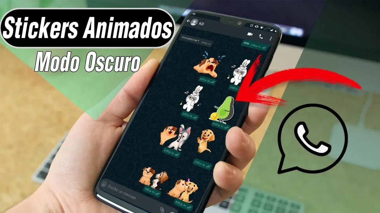 WHATSAPP OFICIAL CON STICKERS ANIMADOS Y MODO OSCURO / COMO ACTIVAR LOS ...