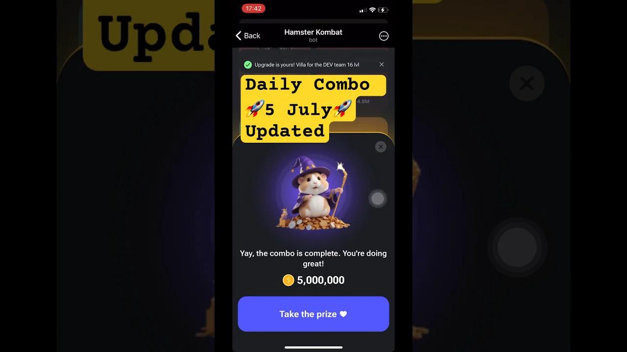 🚀🔥DAILY COMBO 15 JULY 🚀🔥🚀 ~ #hamsterkombat