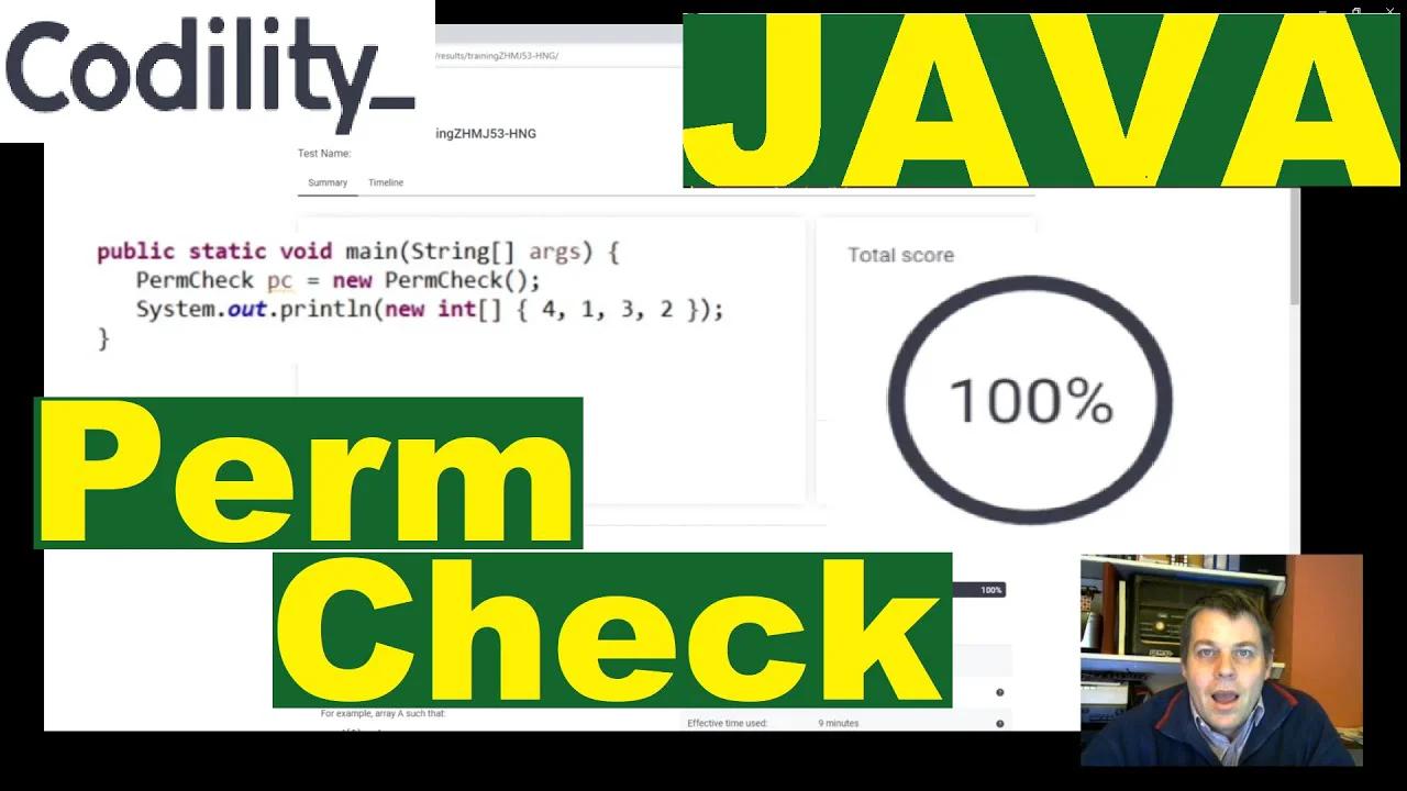 Codility Permcheck Java Solution