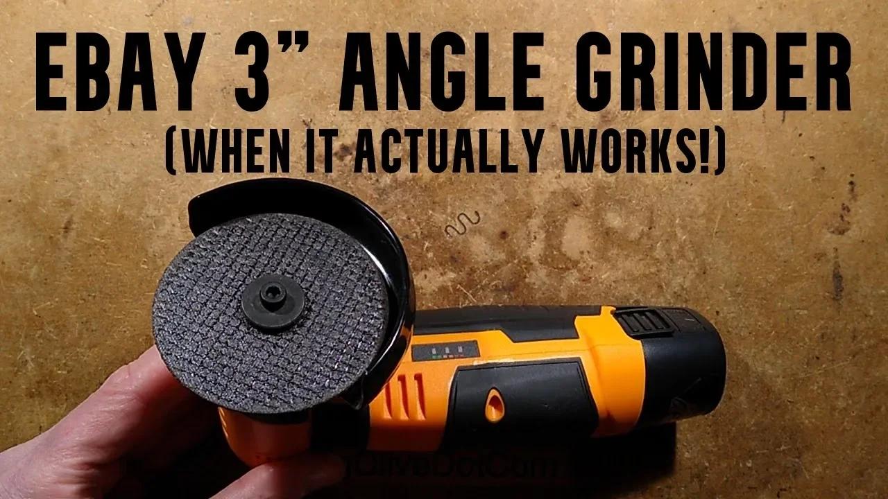 Cheap eBay 3" cordless angle grinder with issues