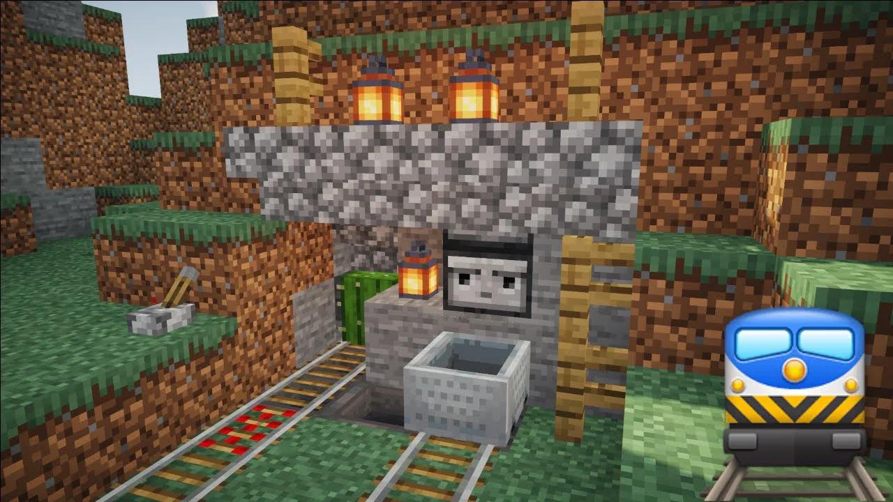Cómo hacer una ESTACIÓN de TRENES en MINECRAFT