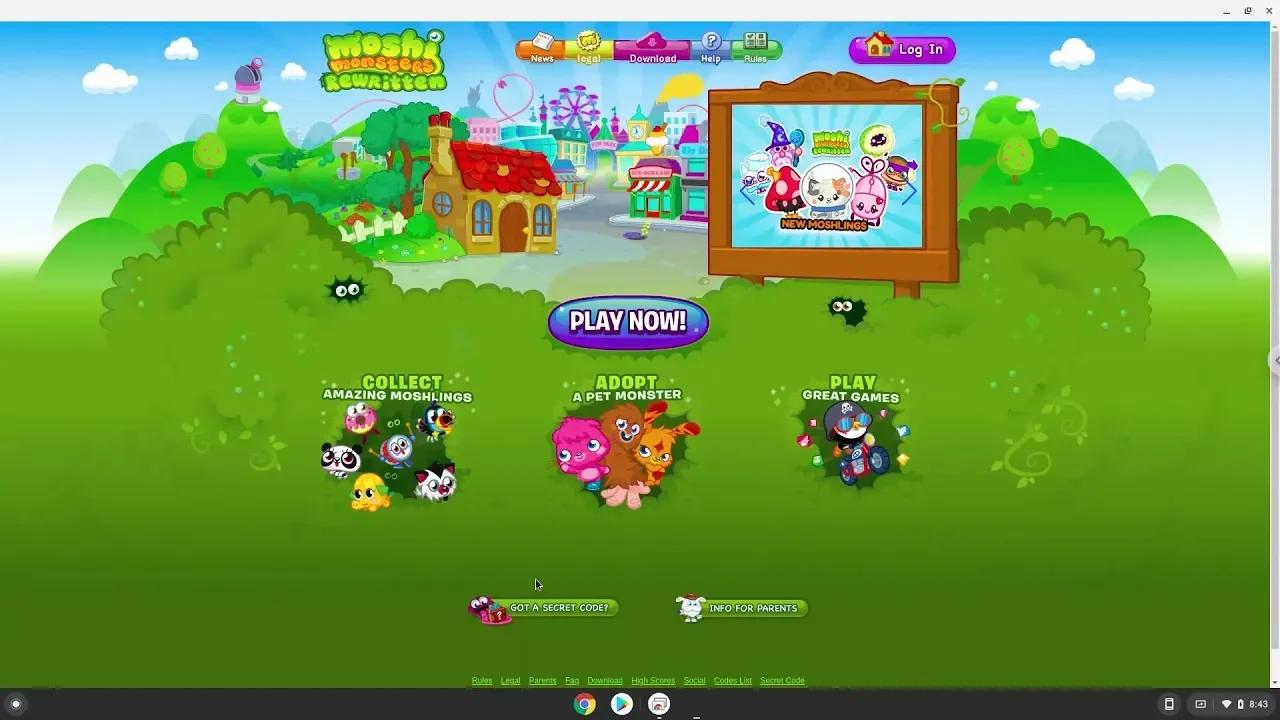 How to install Moshi Monsters Rewritten Desktop on a Chromebook in 2022