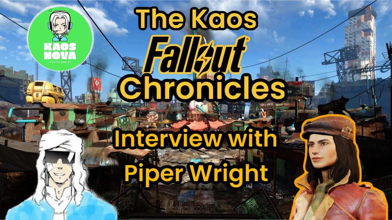 MEETING THE REAL PIPER WRIGHT - Fallout 4 Interview