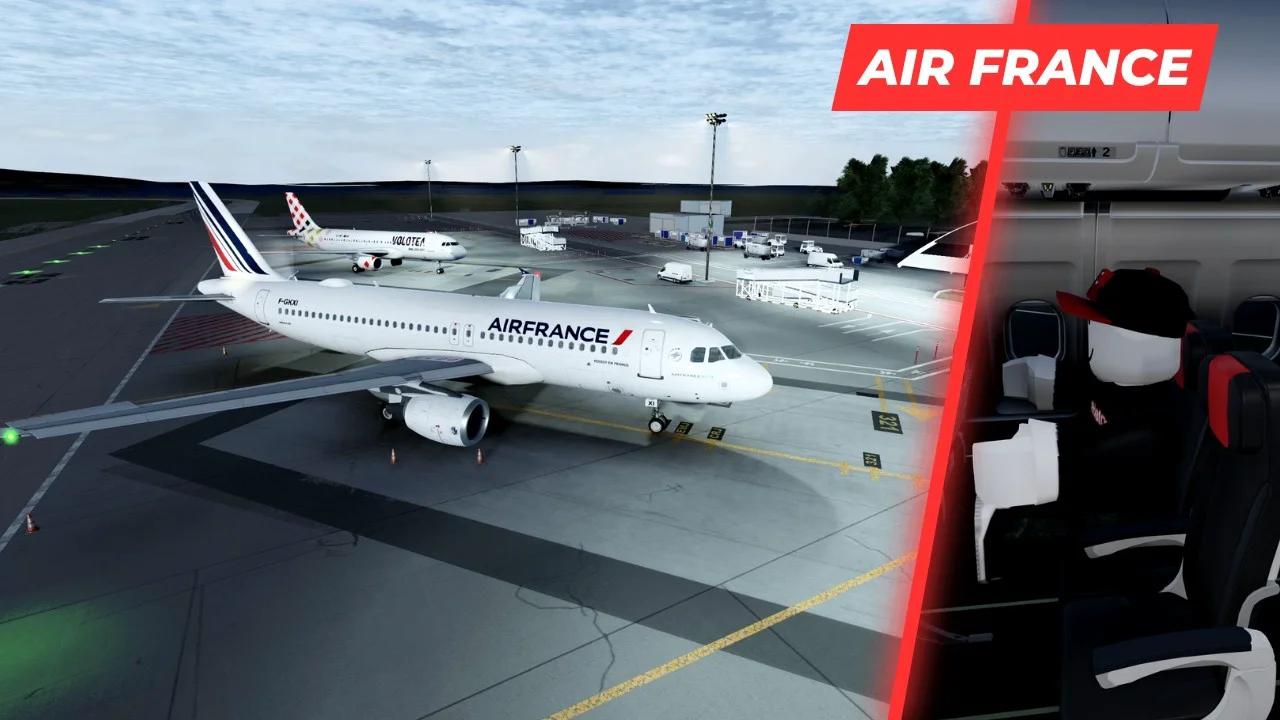 ROBLOX Airline Flight Review | Air France | A320 | Business Class