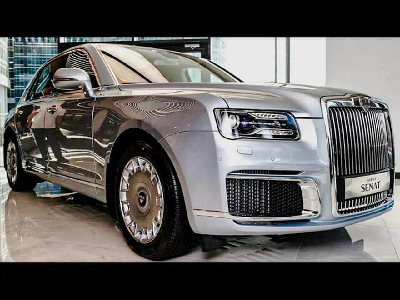 New AURUS Senat Russian Luxury Sedan Interior Exterior Details || OTO 13BX1